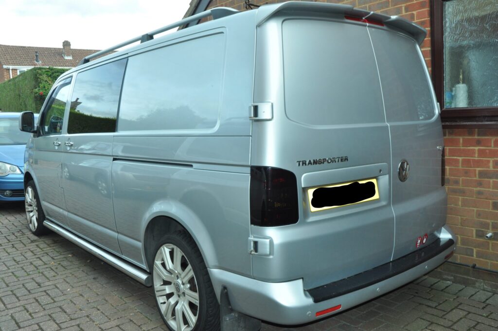 SILVER VOLKSWAGEN T5 TRANSPORTER LWB - U SHAPE CARAVAN CONVERSION TO ...