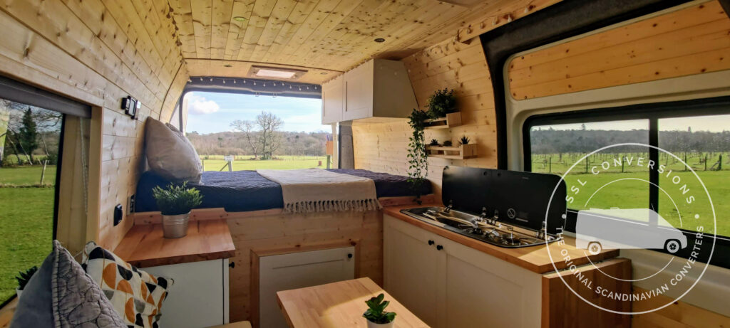 SSL Conversions 2 berth fully off grid Scandinavian camper | Quirky Campers