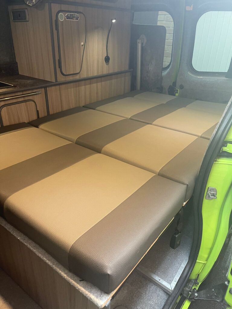 Eye catching green camper with pop-top. REDUCED! | Quirky Campers