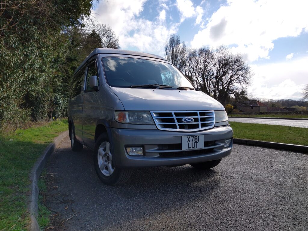 Yr 2000 Silver/Grey Ford Freda Campervan for sale | Quirky Campers
