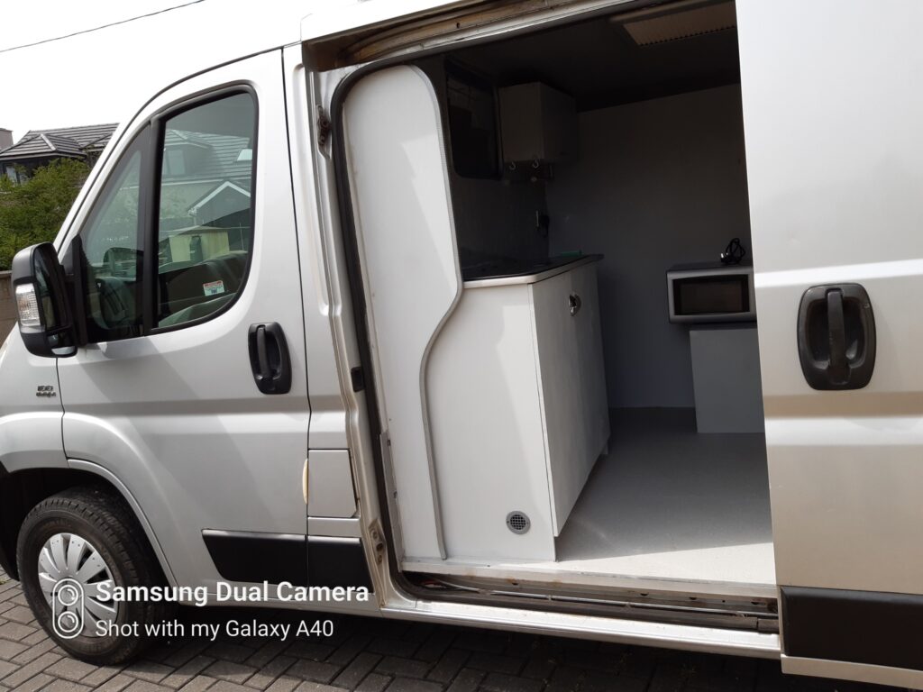 Recent conversion, no side windows but one skylight, used for small ...