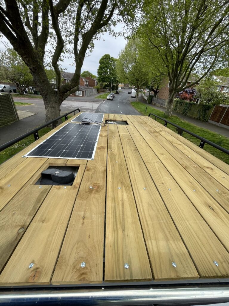 Modern Transit 12 months MOT & Roof Deck | Quirky Campers