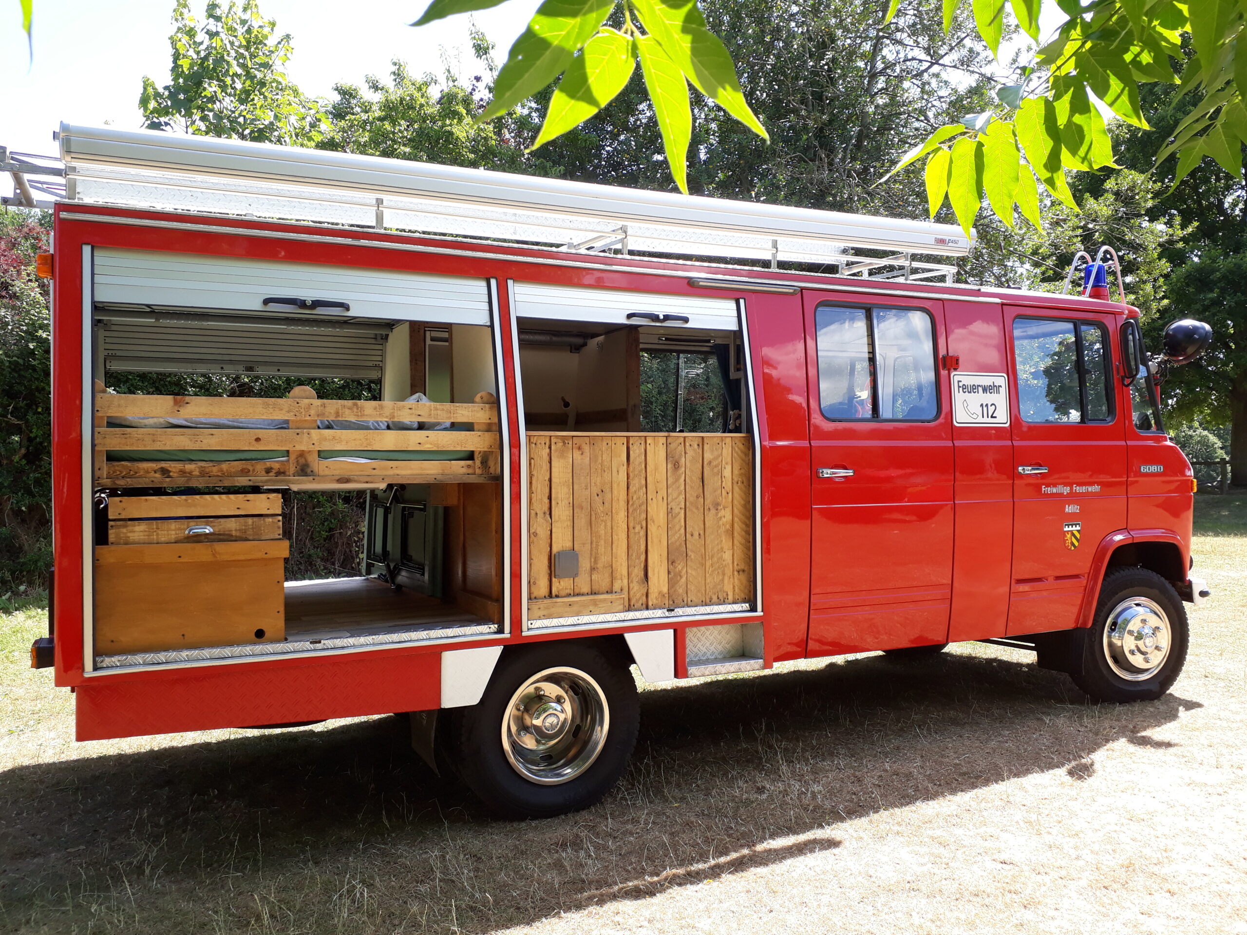 Mercedes LF608D German Fire Truck | Quirky Campers