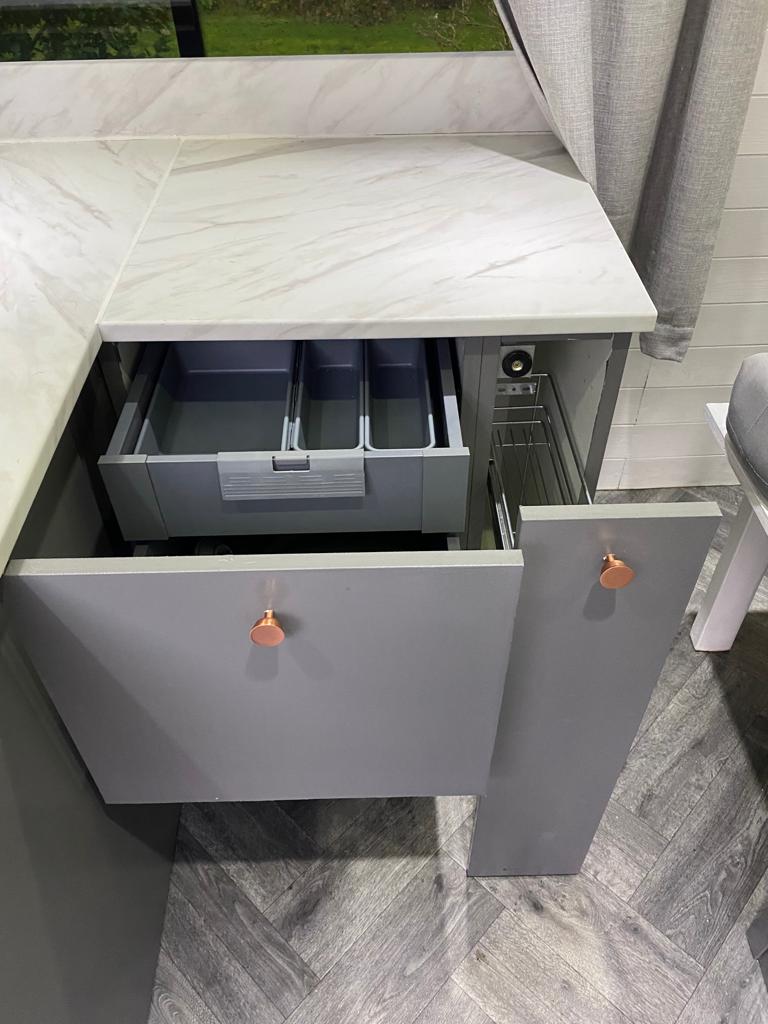 Trusty Trish - Ford Transit 2010 high roof - Off grid | Quirky Campers