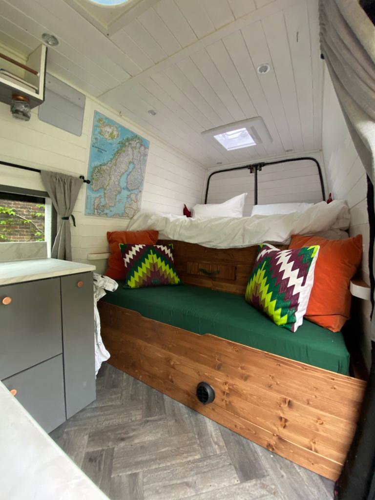 Trusty Trish - Ford Transit 2010 high roof - Off grid | Quirky Campers