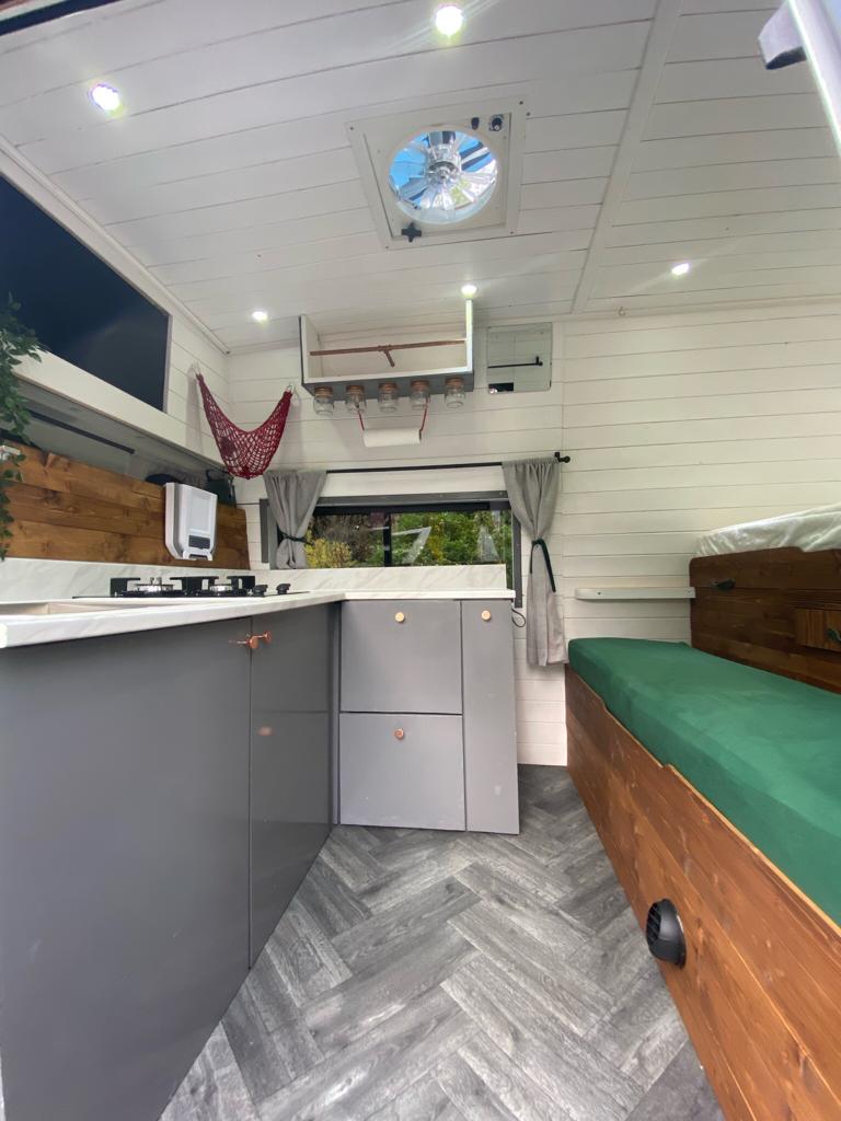 Trusty Trish - Ford Transit 2010 high roof - Off grid | Quirky Campers