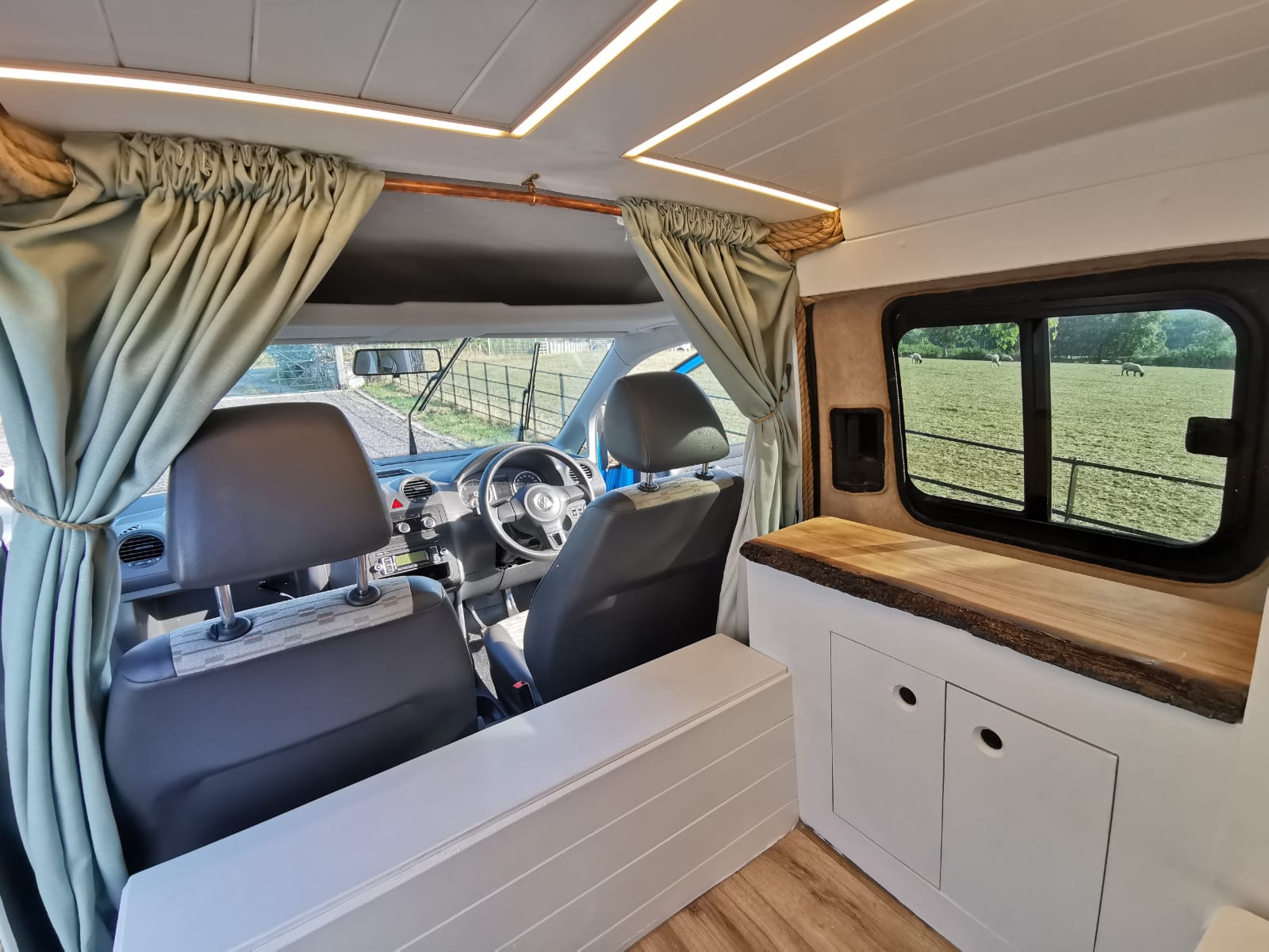 "Little Blue" - Bespoke LWB Caddy Camper Conversion | Quirky Campers