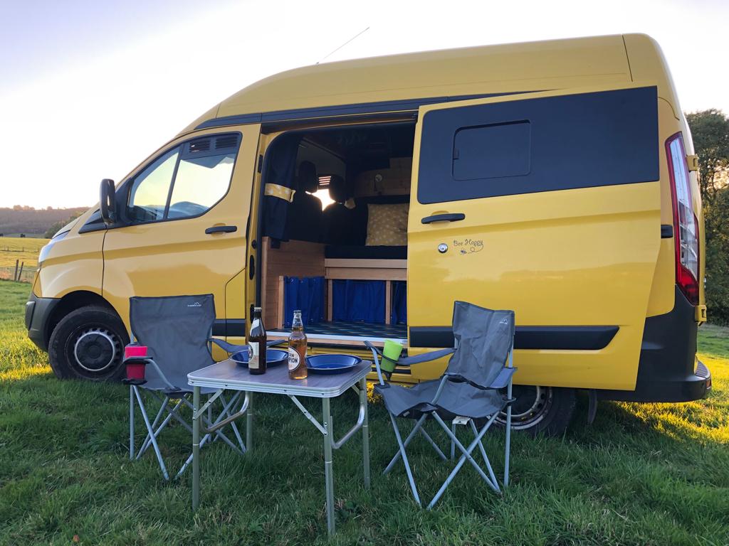 Bee Happy Ford Transit Custom Campervan | Quirky Campers