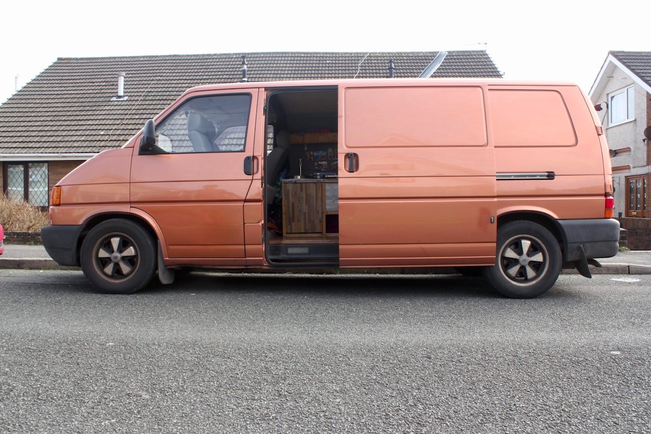 Cosy Copper Coloured Campervan VW T4 | Quirky Campers