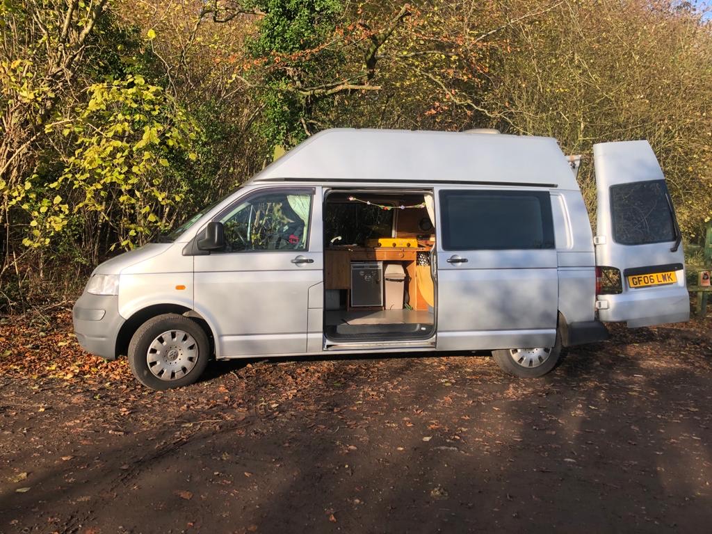 VW solid high top roof Campervan | Quirky Campers