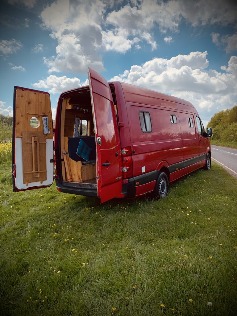Beautiful handcrafted VW Crafter conversion - 4-berth rustic haven ...