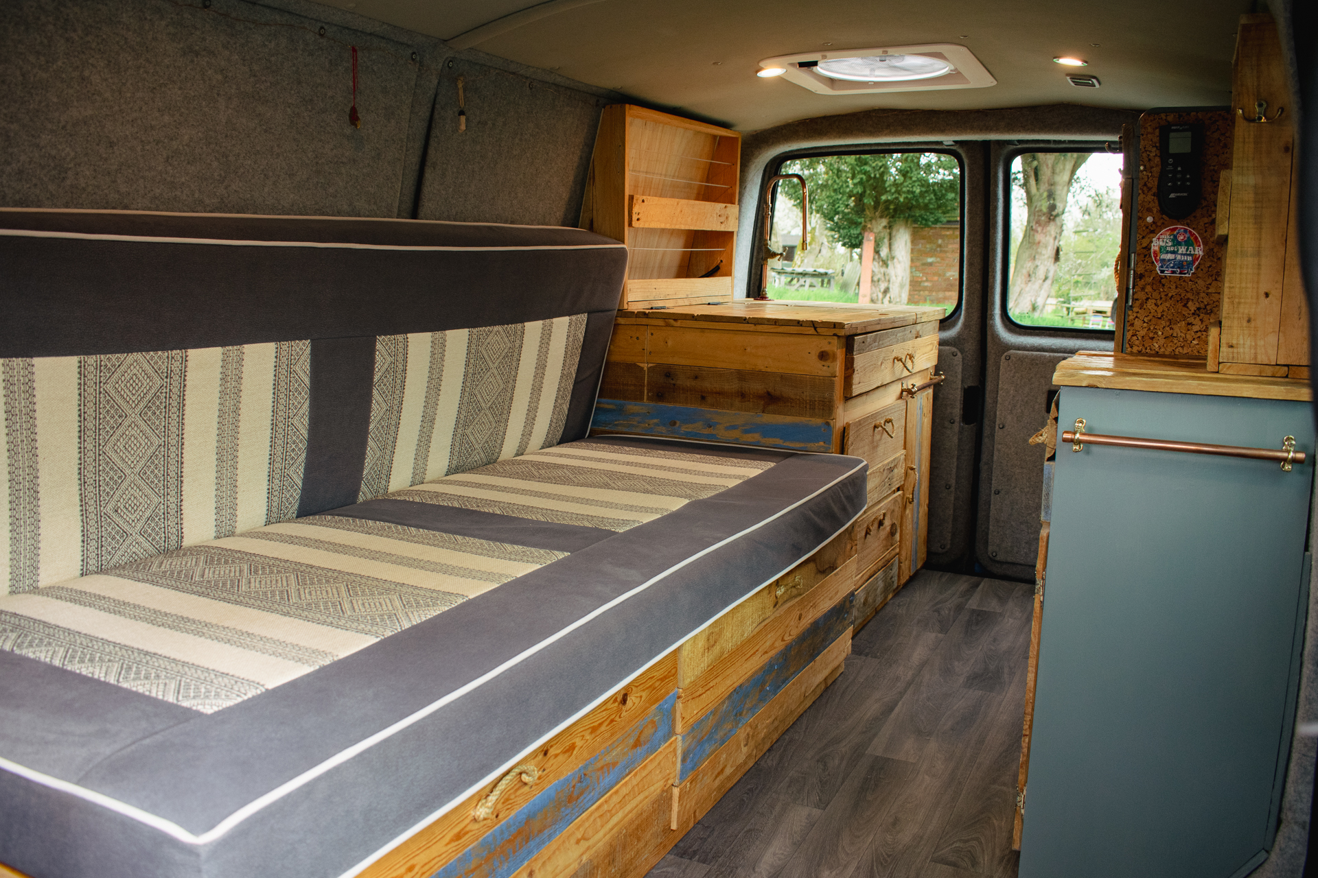 VW T5 with a handbuilt Rustic Interior - Ready for Adventure | Quirky ...