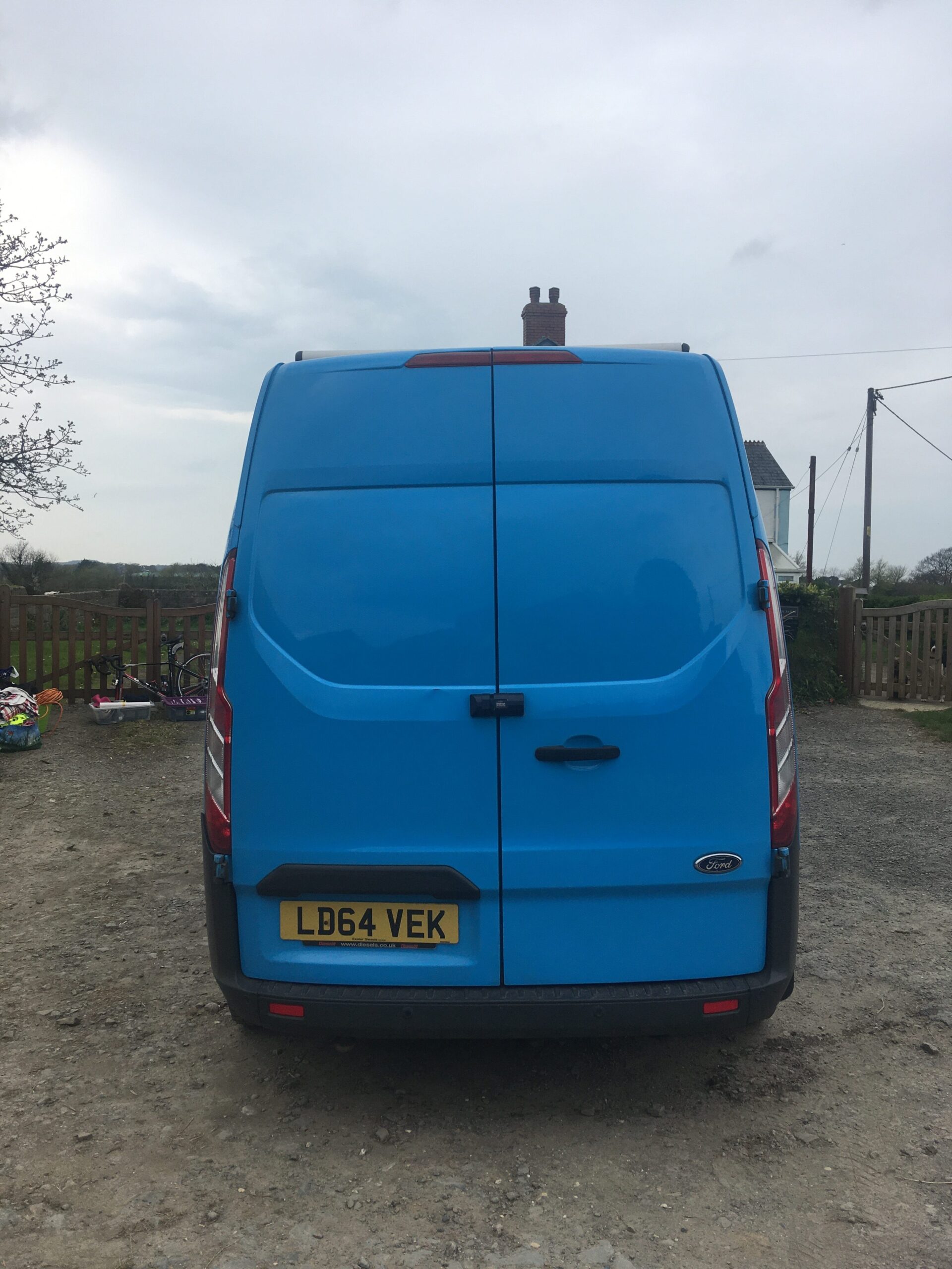 Partly converted, 2014 Ford transit high top, 80000 miles | Quirky Campers