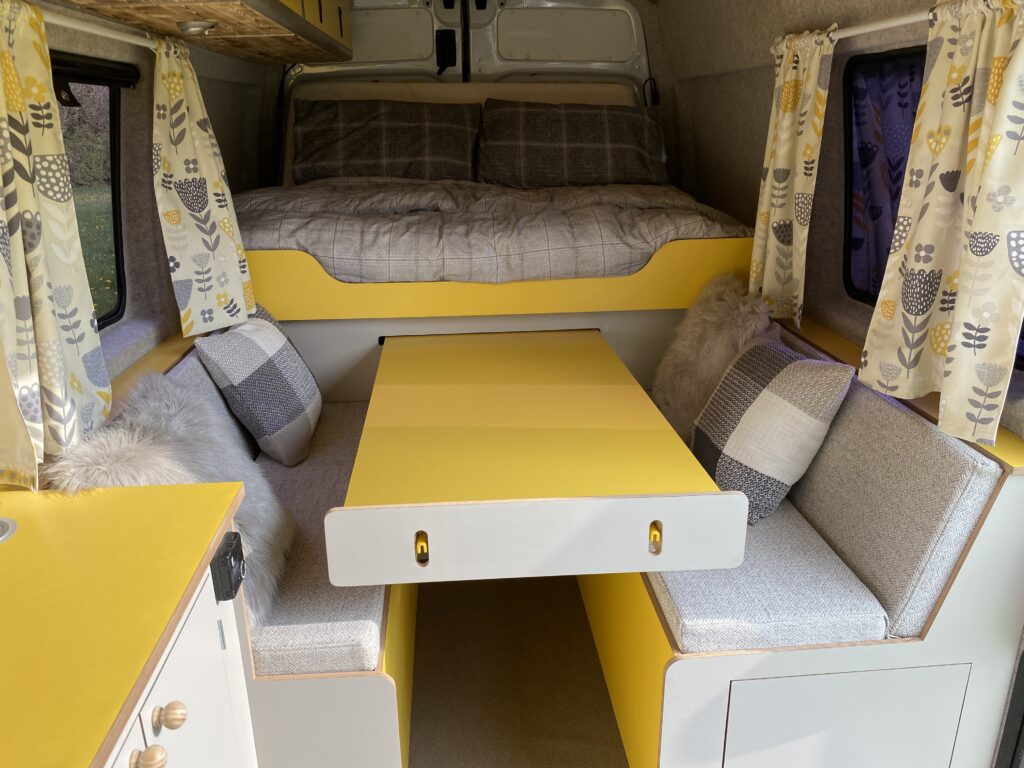 Low milage, freshly converted camper with fold up double bed | Quirky ...
