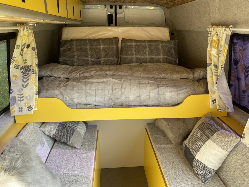 Low milage, freshly converted camper with fold up double bed | Quirky ...