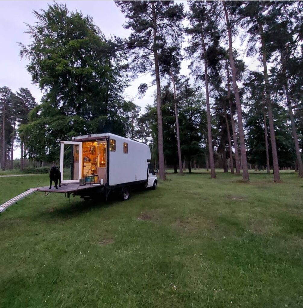 One off, wood lined totally liveable Luton conversion. Van life at its ...