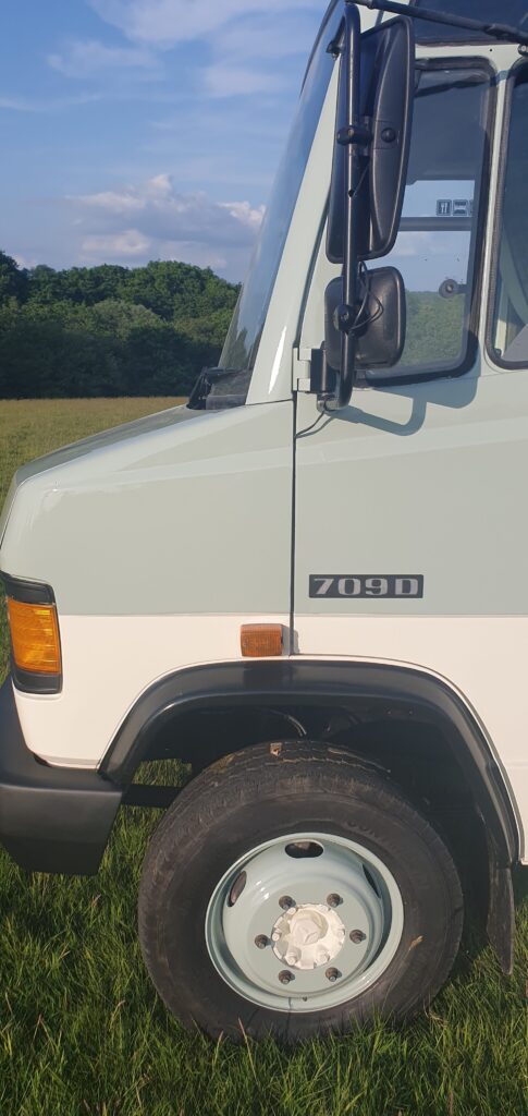 Beautiful and legendary Mercedes 709d campervan | Quirky Campers