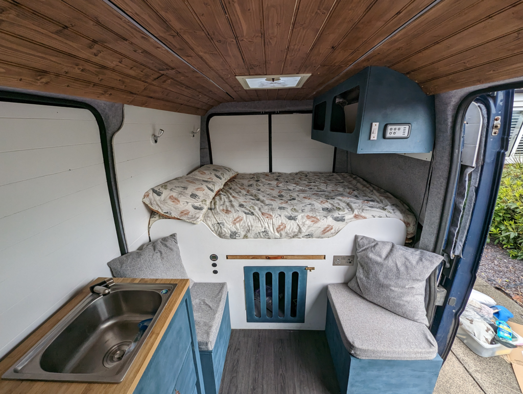 Spacious bespoke camper, fixed double bed, loads of storage. | Quirky ...