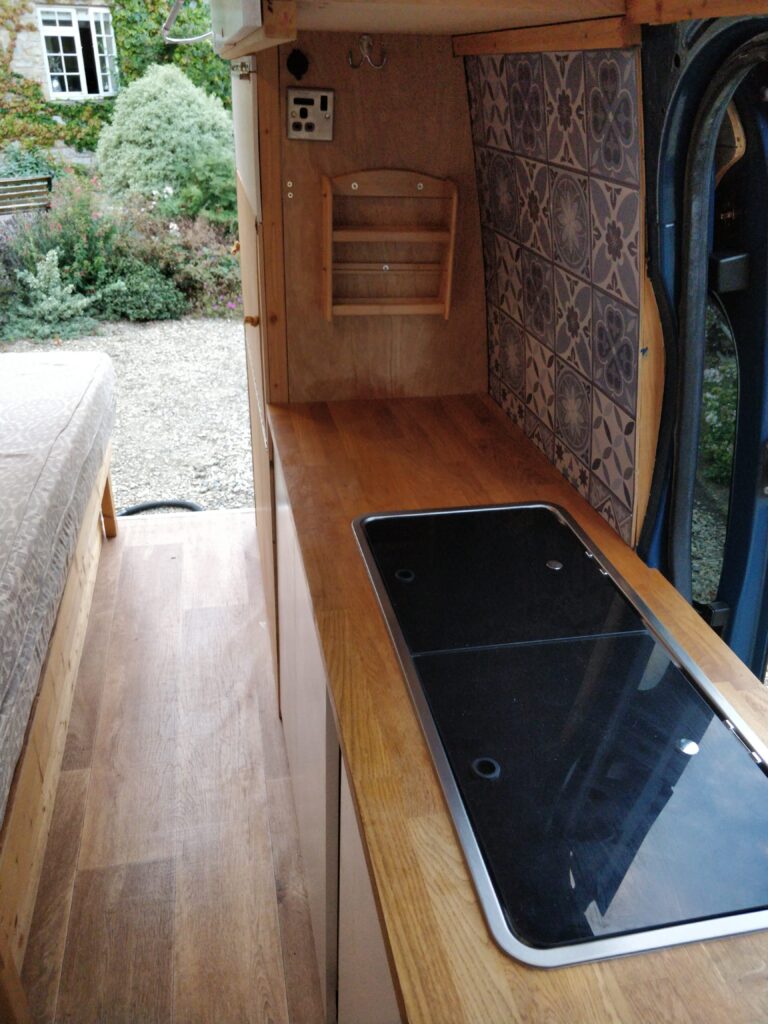 Tinto Blue - Ford Transit mk7 LWB high top | Quirky Campers