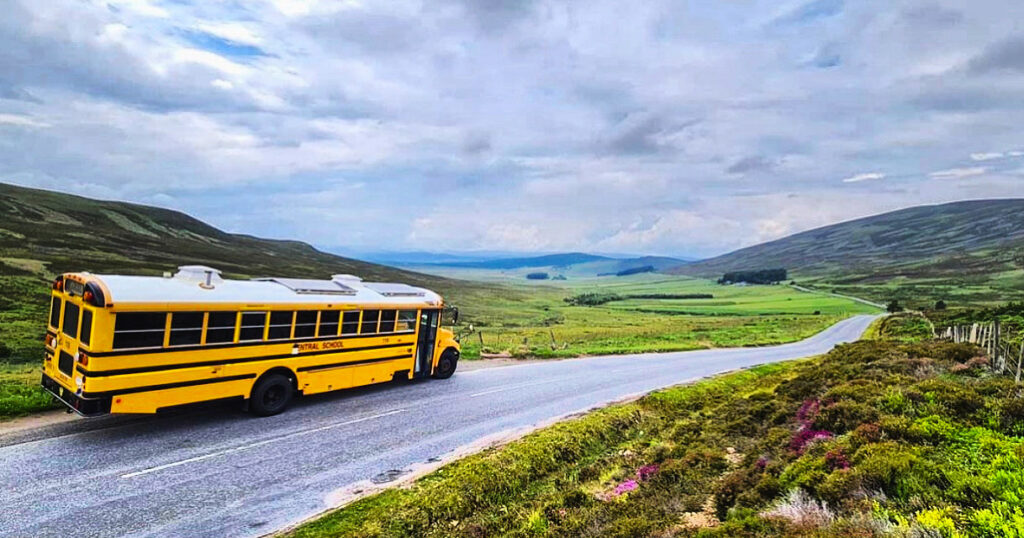 Off grid American school bus motorhome/holiday let | Quirky Campers