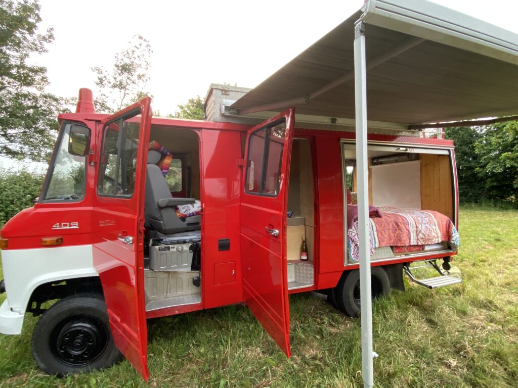 Mecedes 409 Old Timer Converted Fire Truck LPG/petrol super Eco with ...
