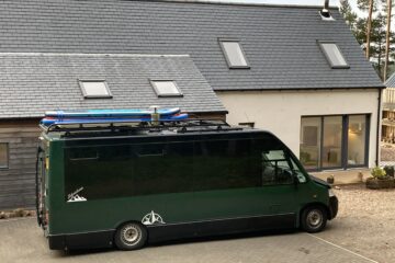 Beautifully crafted eye catching VW camper in British racing Green ...