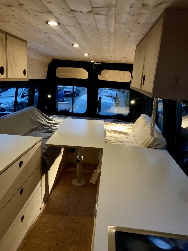 Ford Transit Minibus LWB Camper almost finished | Quirky Campers