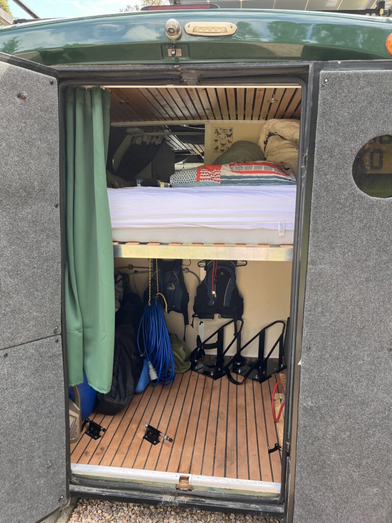 Beautifully crafted eye catching VW camper in British racing Green ...