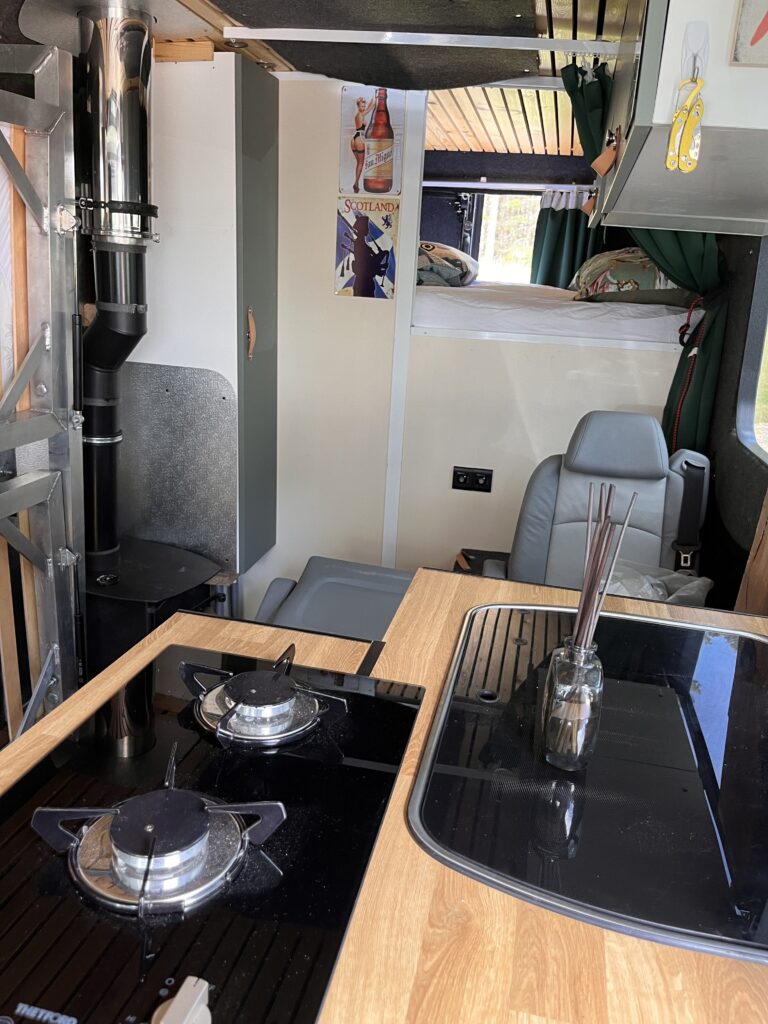 Beautifully crafted eye catching VW camper in British racing Green ...