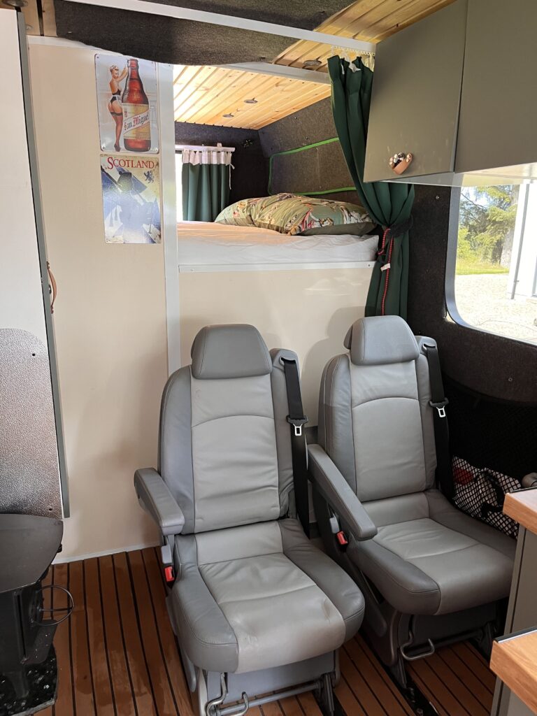 Beautifully crafted eye catching VW camper in British racing Green ...