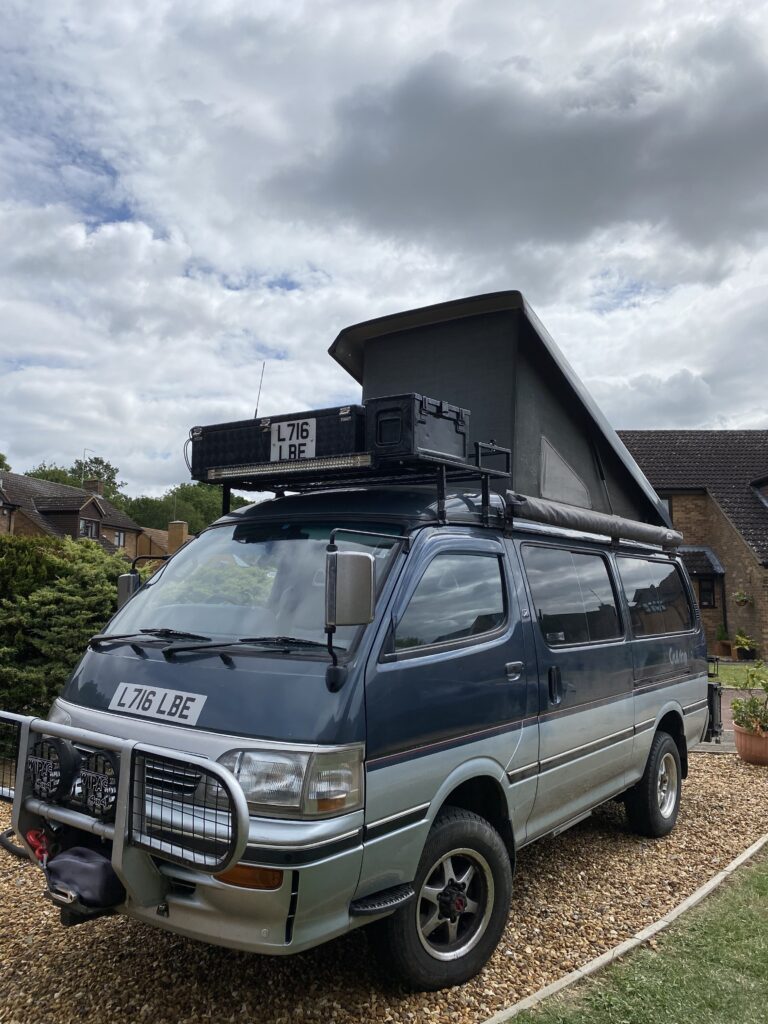 1994 Toyota Hiace 4x4 pop top camper van off grid set up | Quirky Campers