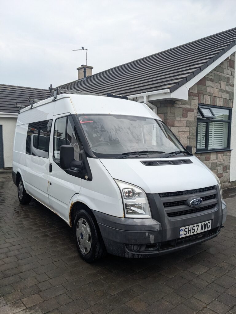 Ford transit 2007, medium roof and wheel base | Quirky Campers