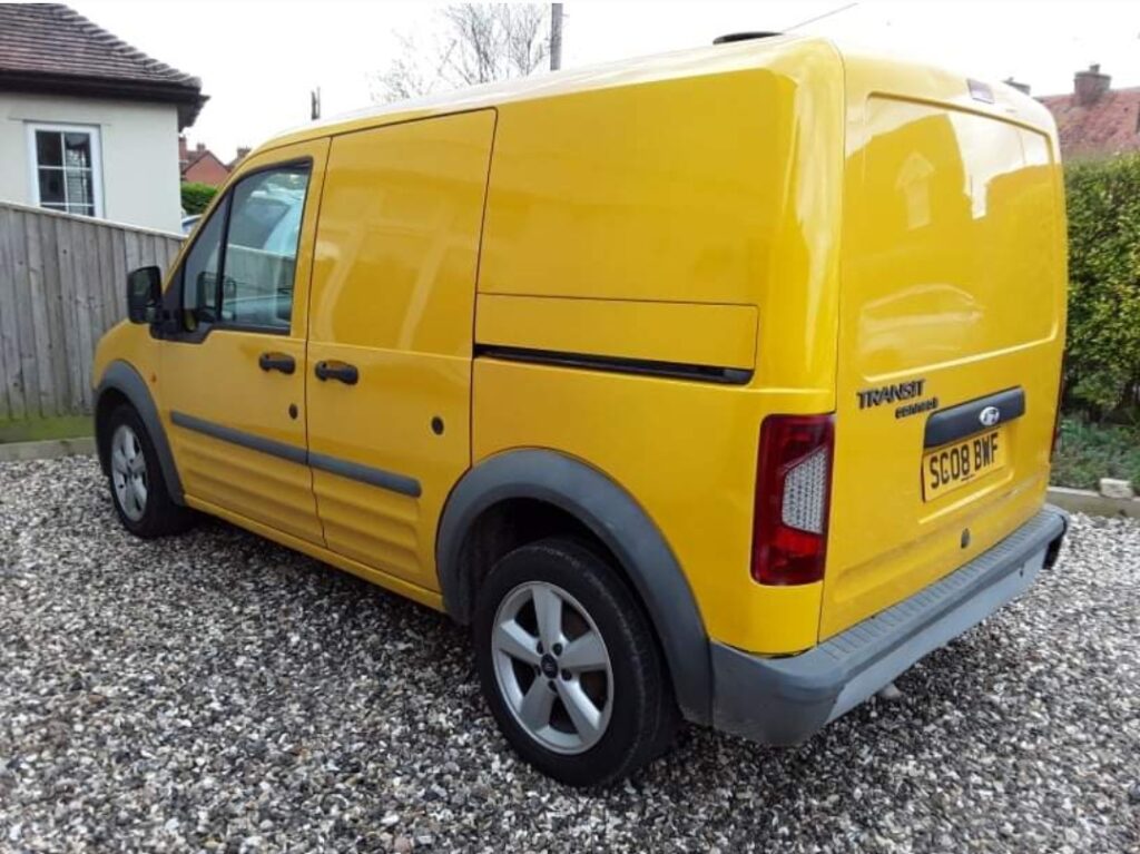 Partially Converted Yellow Ford Connect | Quirky Campers