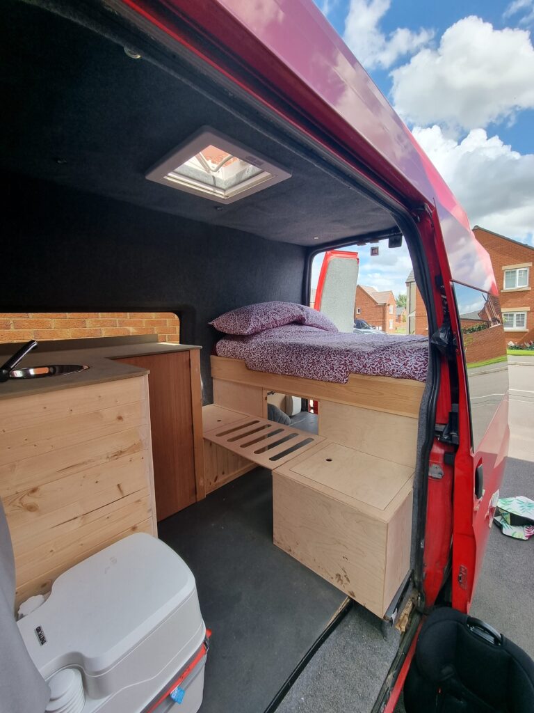 Clifford The Big Red Van - 3 birth Camper. | Quirky Campers