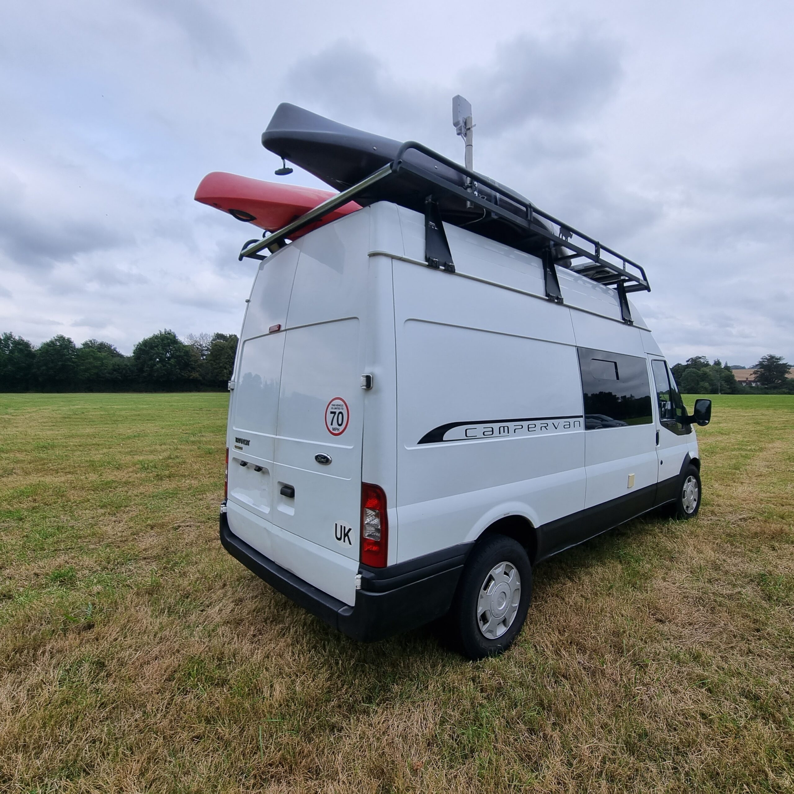 Off grid camper. long wheelbase, high top. Ford transit. Open to offers ...
