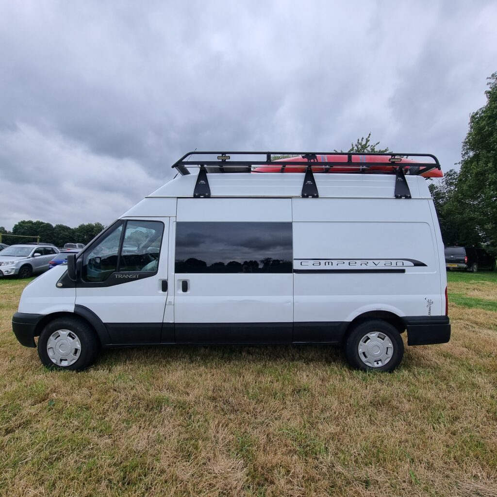 Off grid camper. long wheelbase, high top. Ford transit. Open to offers ...