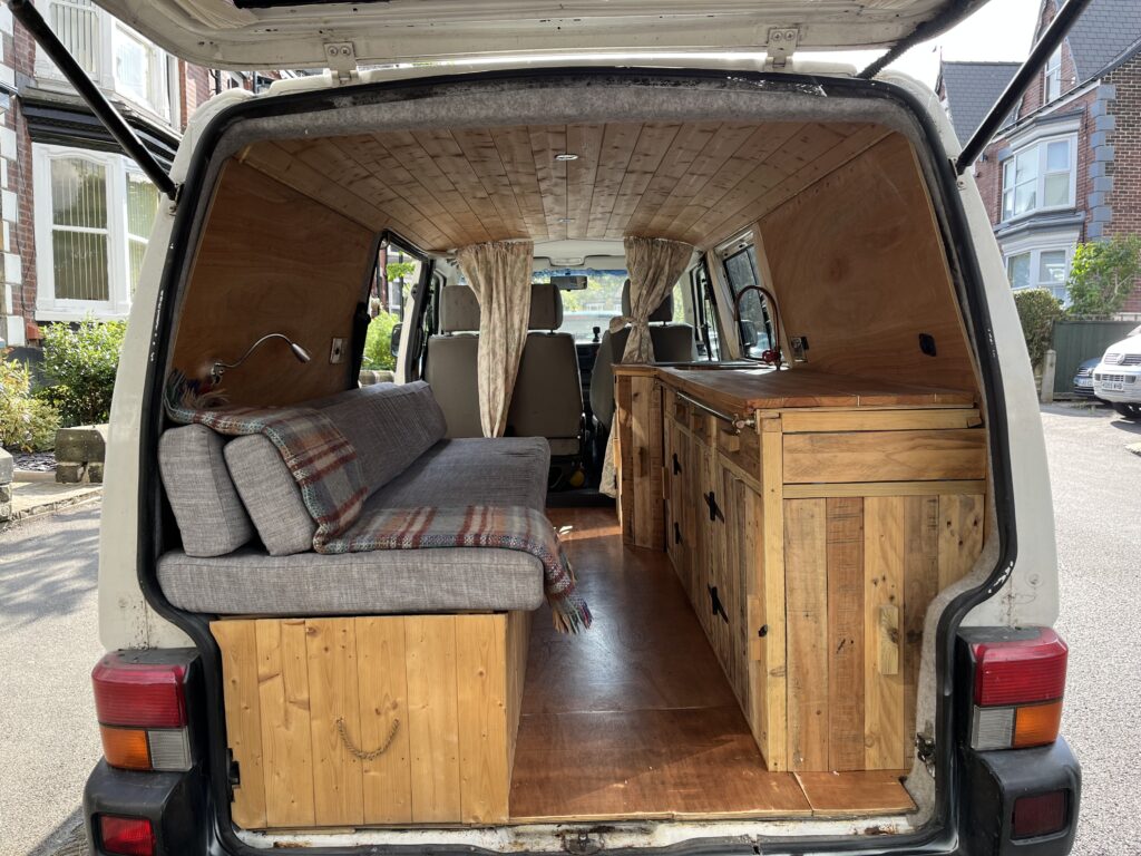 “Mupe”: lovingly custom built VW T4 LWB camper | Quirky Campers