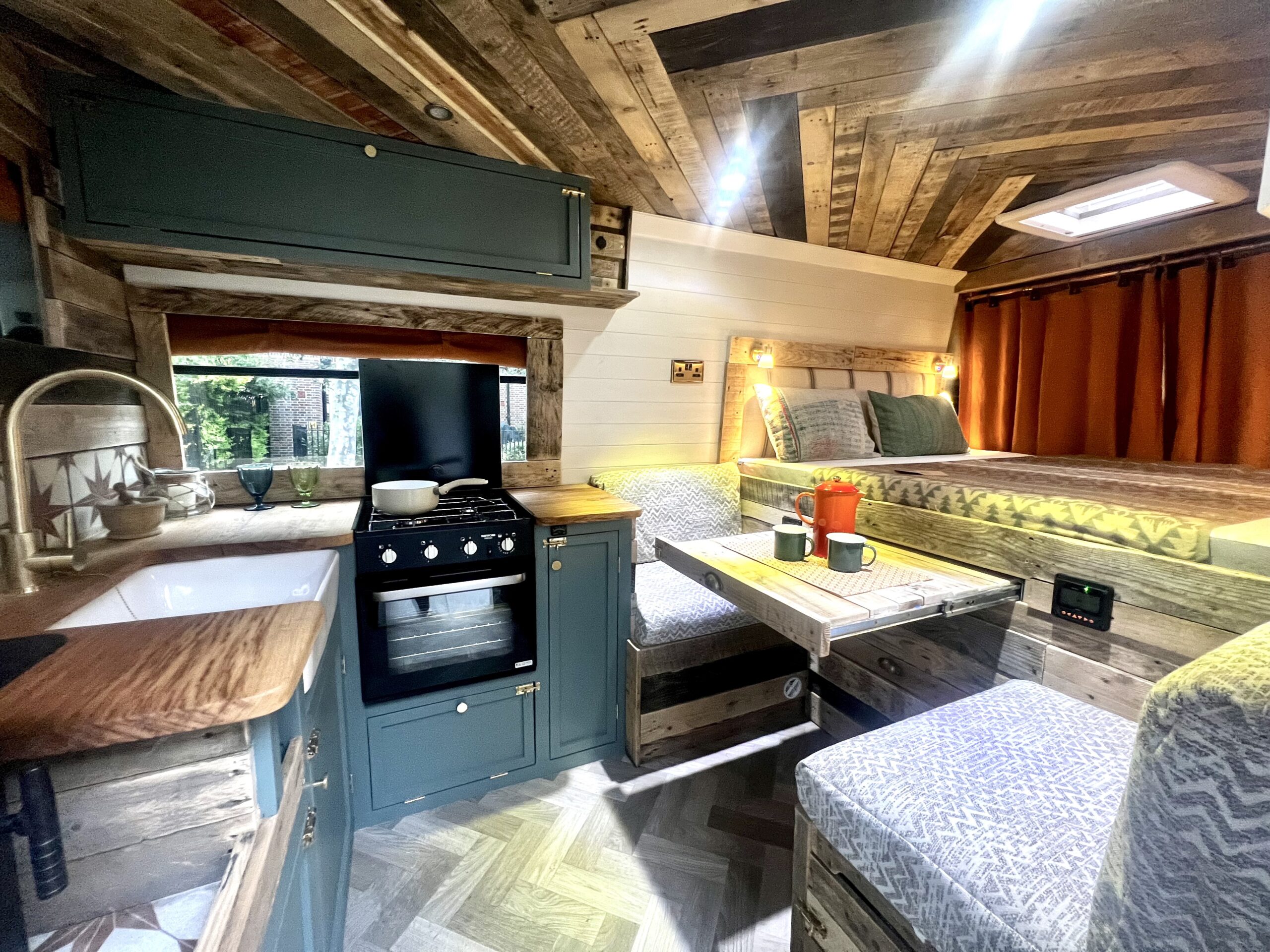Brand new hand-crafted conversion, luxury furnished 2015 Navy Blue ...