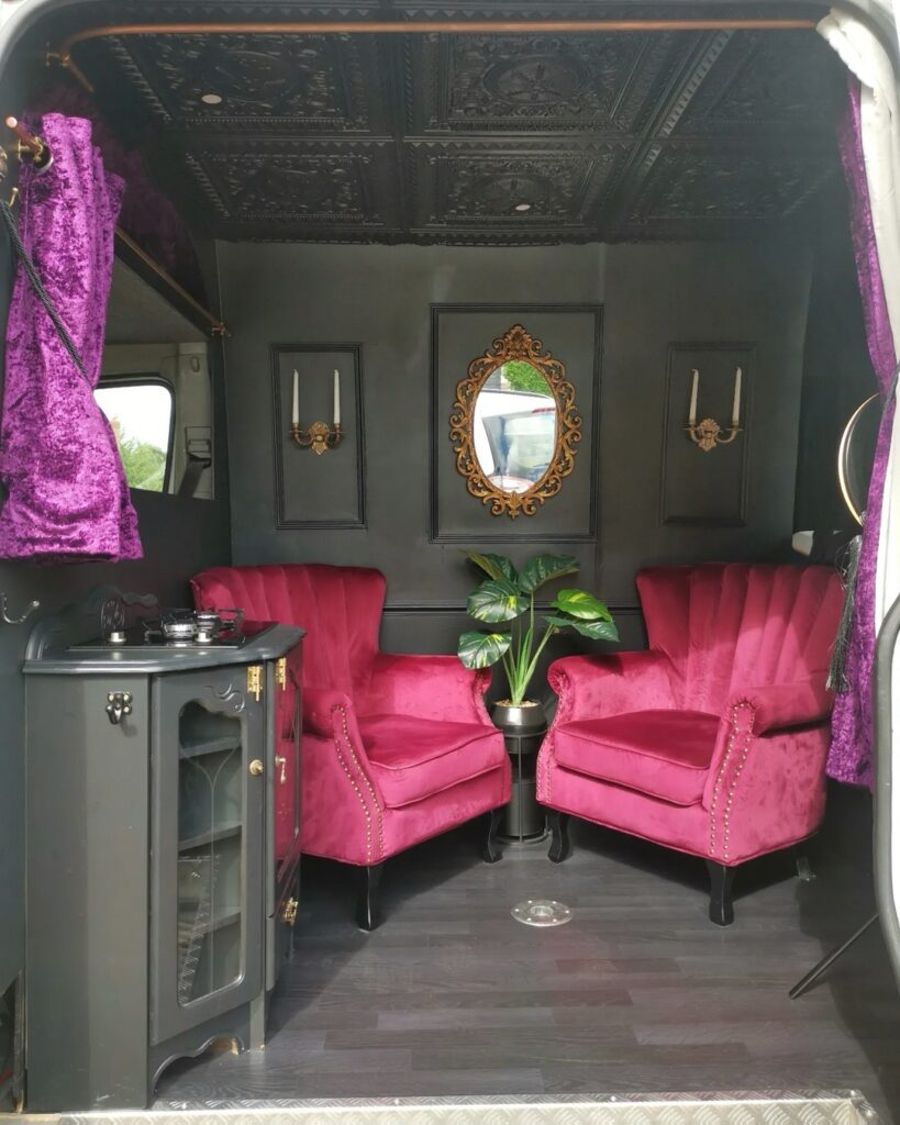 Luxurious Gothic Mercedes Sprinter MWB off grid Campervan | Quirky Campers