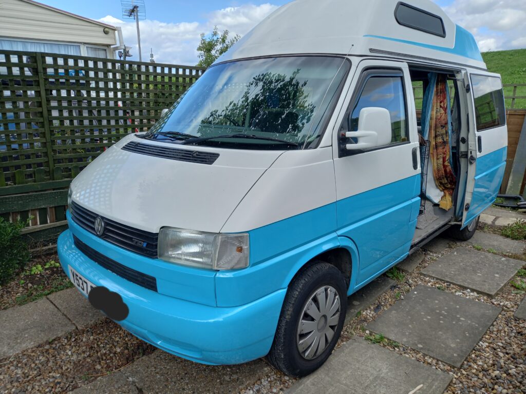 VW T4 Transporter campervan High Top Short wheel base SWB solar panels ...