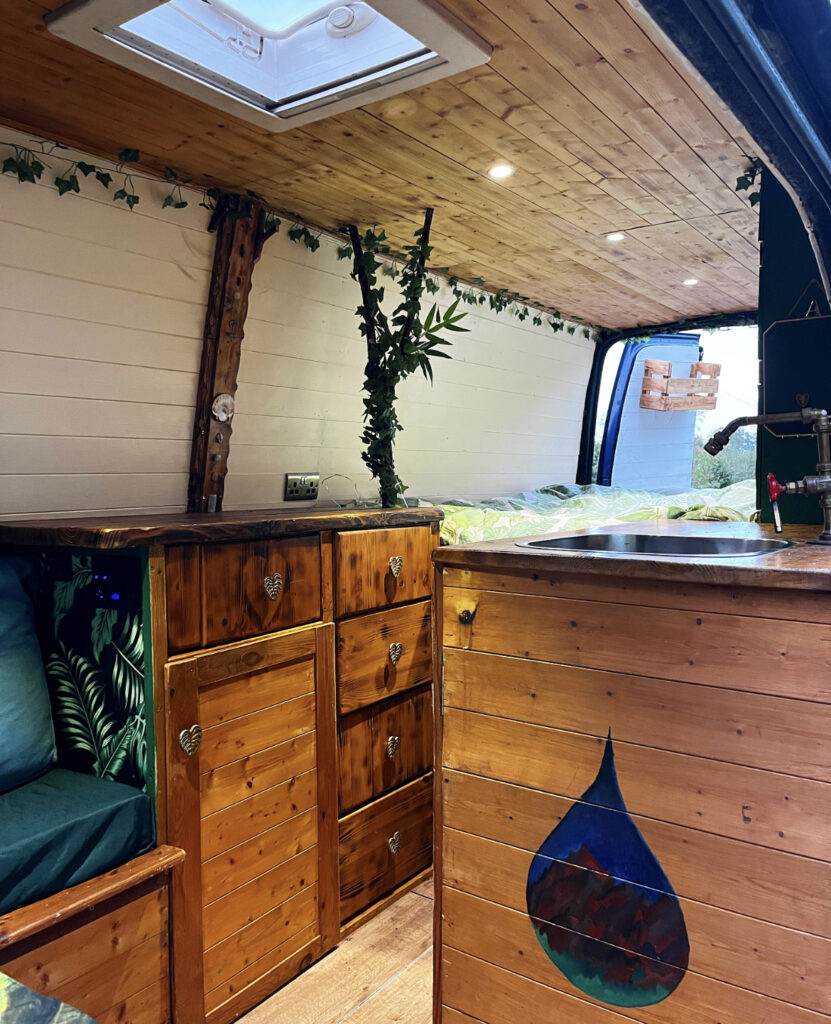 Nature Themed Ford Transit MK6 JUMBO "Big Lez" | Quirky Campers