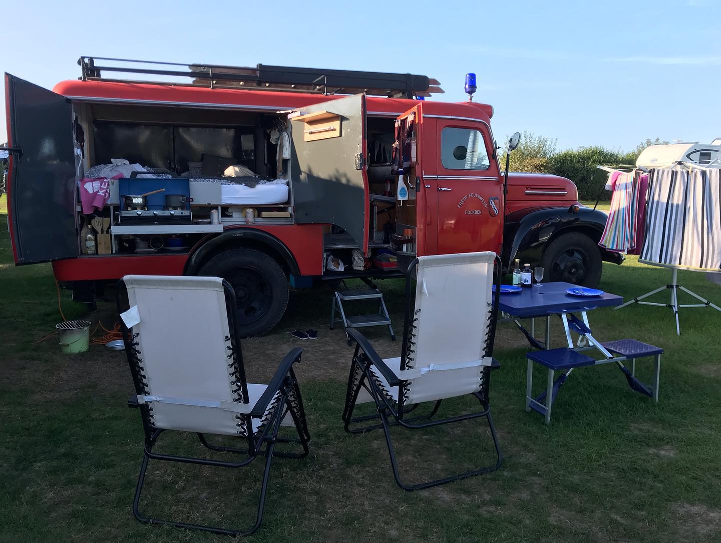 Converted 1954 German FK3000 Fire Engine | Quirky Campers