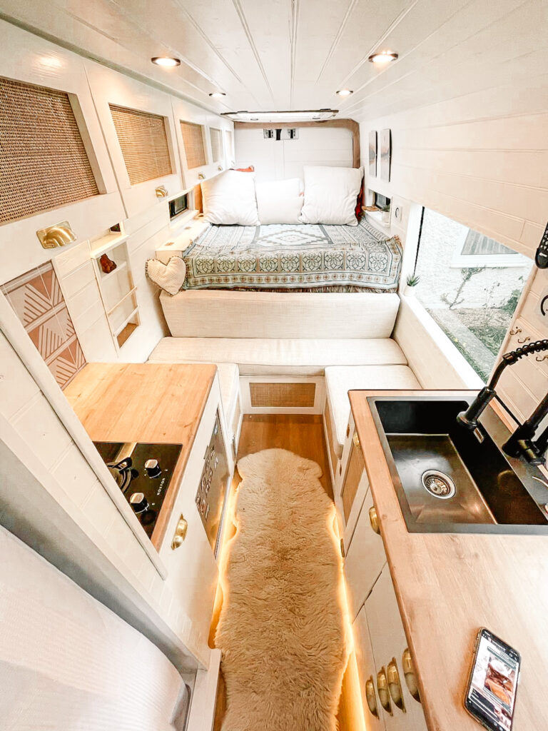 LWB Mercedes Sprinter with Unique full time living layout | Quirky Campers