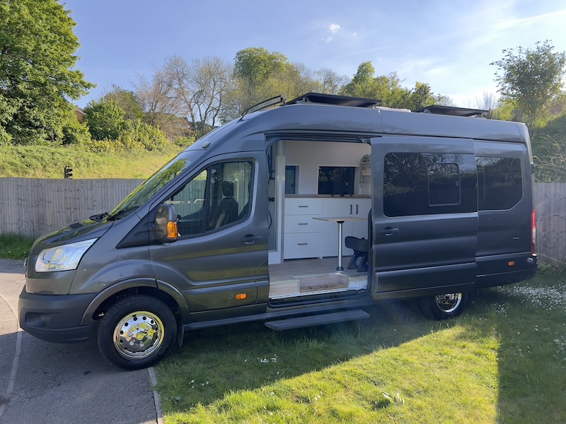Newly Reduced! Professionally Converted XLWB Ford Transit Off-grid 3.5T ...