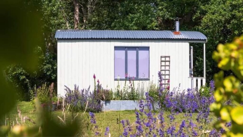 Beautiful off grid shepherds hut/tiny house with compost toilet ...