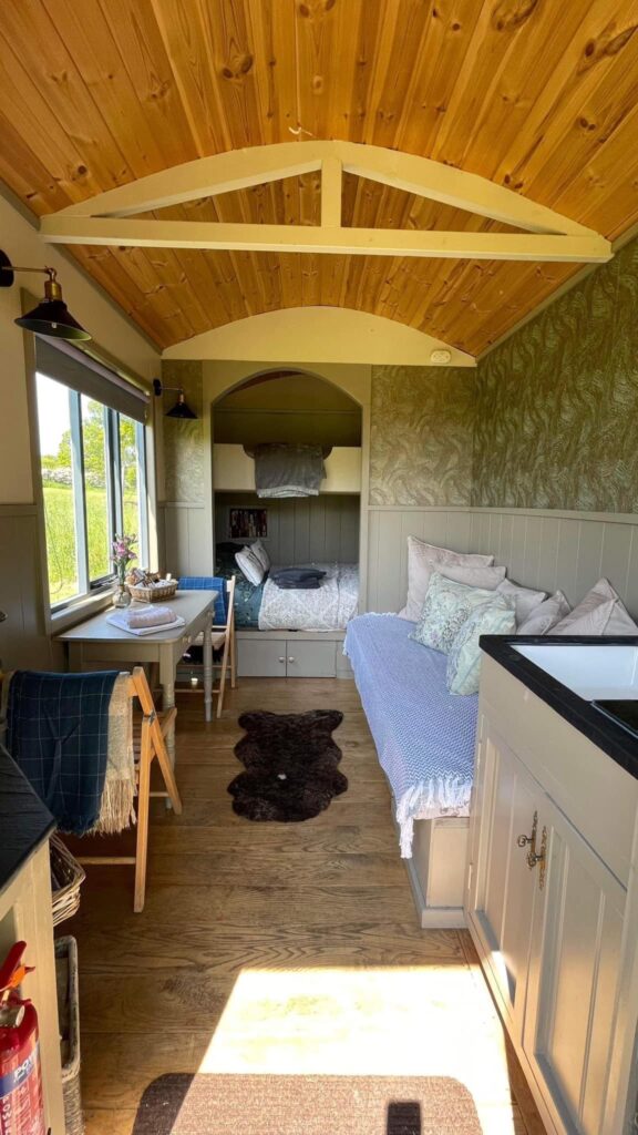 Beautiful off grid shepherds hut/tiny house with compost toilet ...