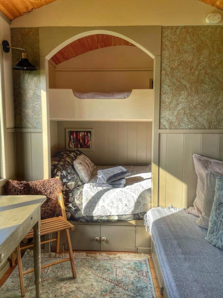 Beautiful off grid shepherds hut/tiny house with compost toilet ...