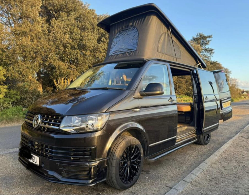 Black VW T6 Transporter | Quirky Campers