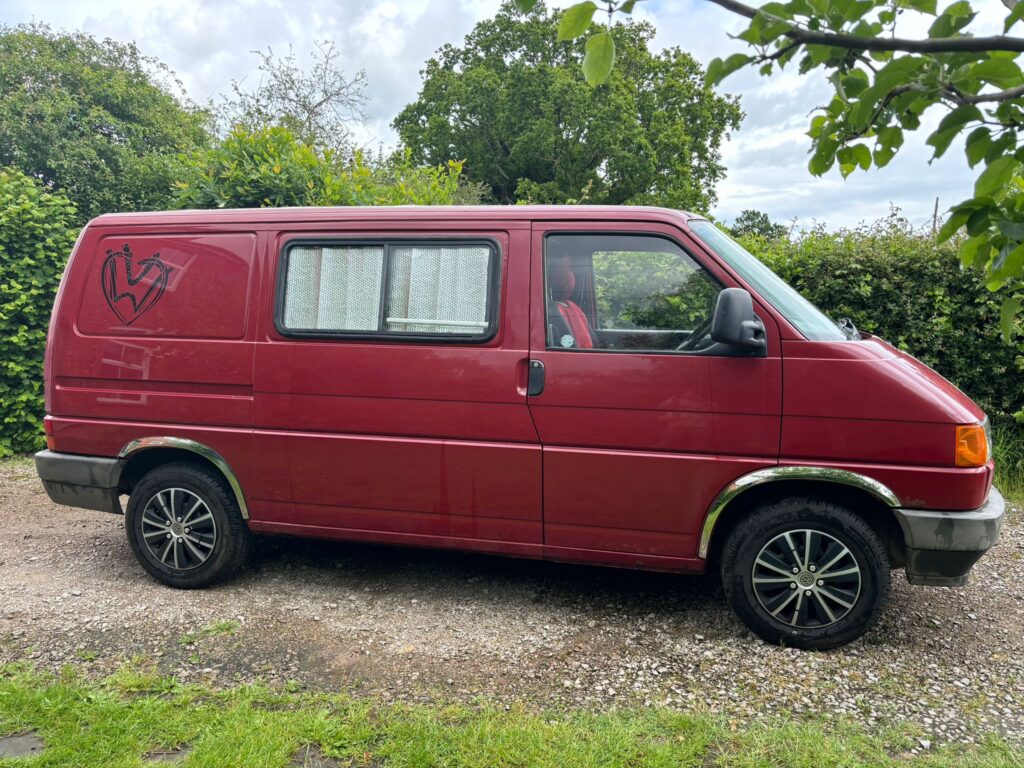 Red Volkswagen T4 1995 (N Reg) 1.9l | Quirky Campers