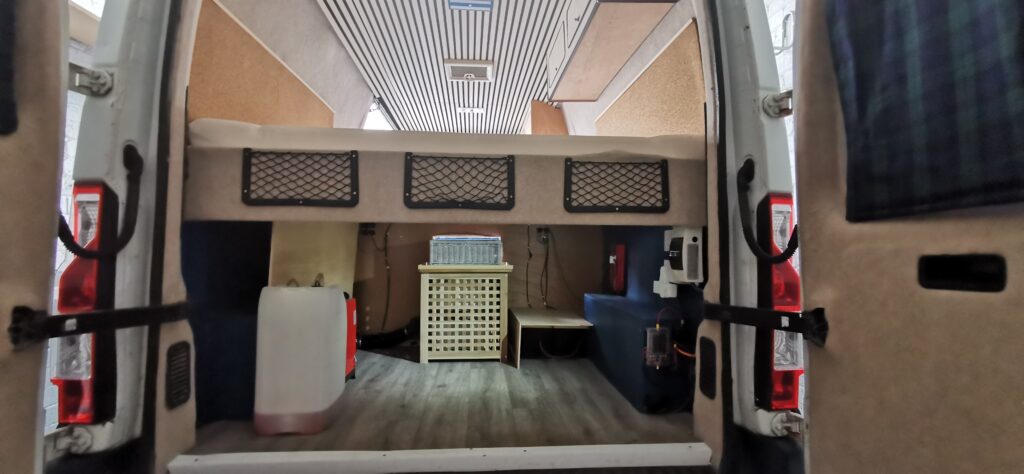 "Saoirse" (freedom) 2 berth fixed bed Campervan, Large Garage | Quirky ...
